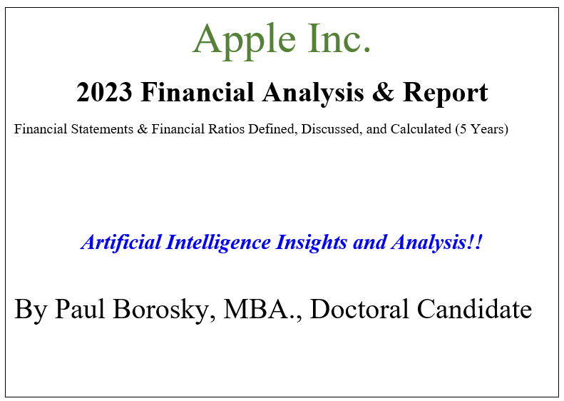 Apple Inc Financial Statements and Ratios Analyzed | Dr. Paul MBA